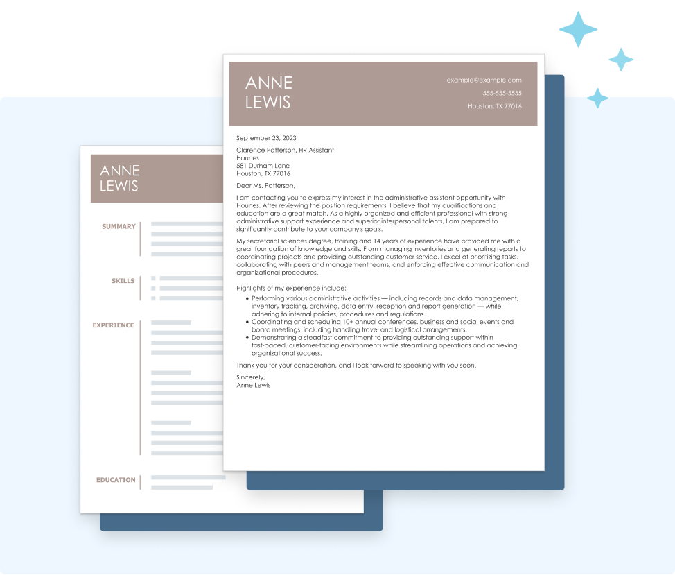 Online Cover Letter Builder | Create a Cover Letter & Download Now