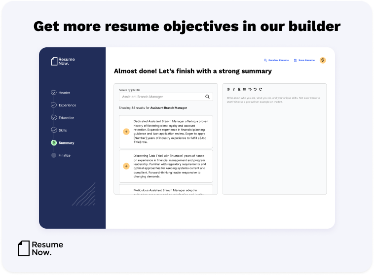 60+ Resume Objective Examples for All Jobs