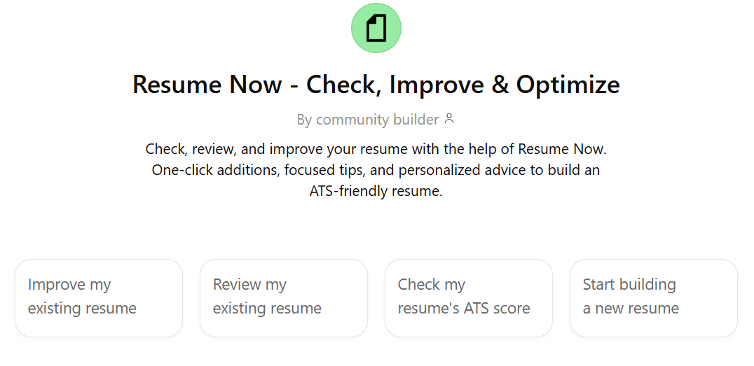 Improve Your Resume With Our Custom GPT for Resume Writing