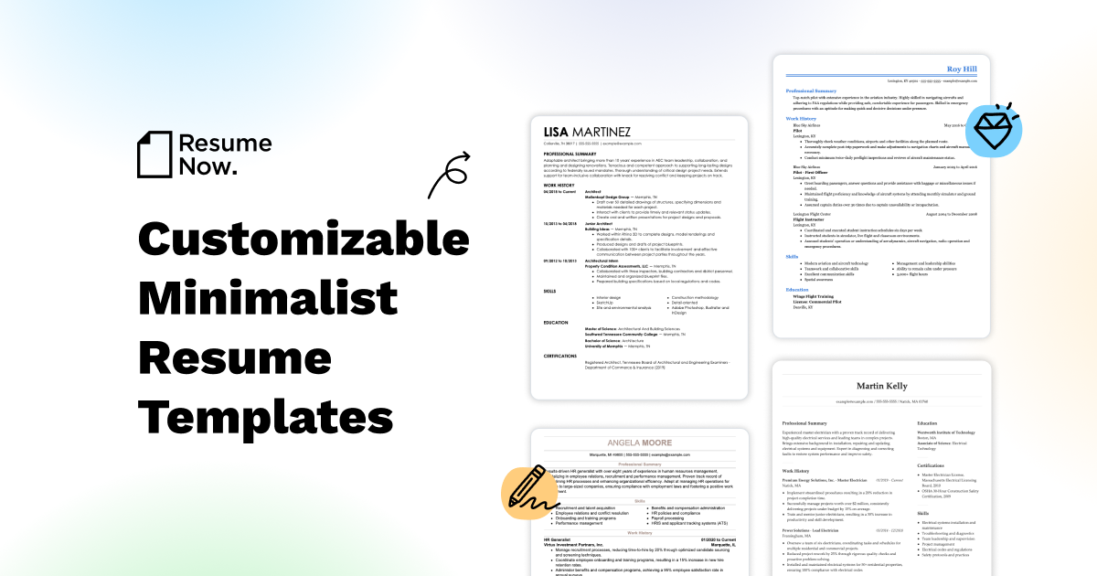 40+ Minimalist Resume Templates [Free & Premium Options]