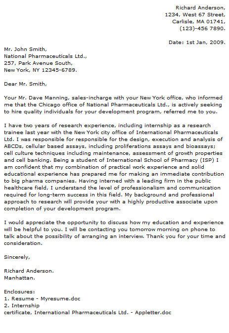 Pharmaceutical Cover Letter Examples | Resume-Now