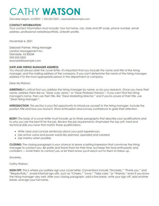 Free Cover Letter Templates for 2023 | Customize & Download