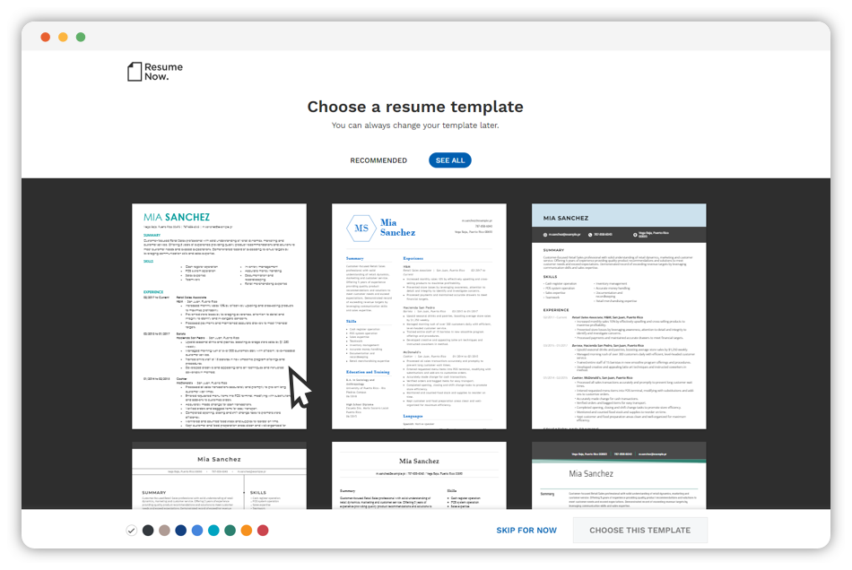 Free CV Maker : Create Your Curriculum Vitae Online